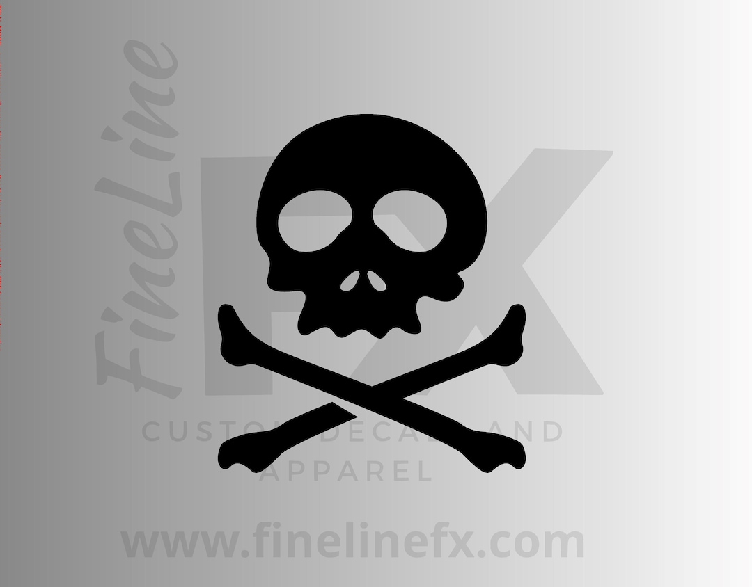 Skull and Crossbones Danger Poison Vinyl Decal Sticker - Etsy