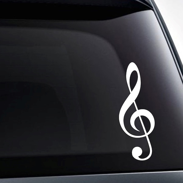Treble Clef Sticker - Etsy