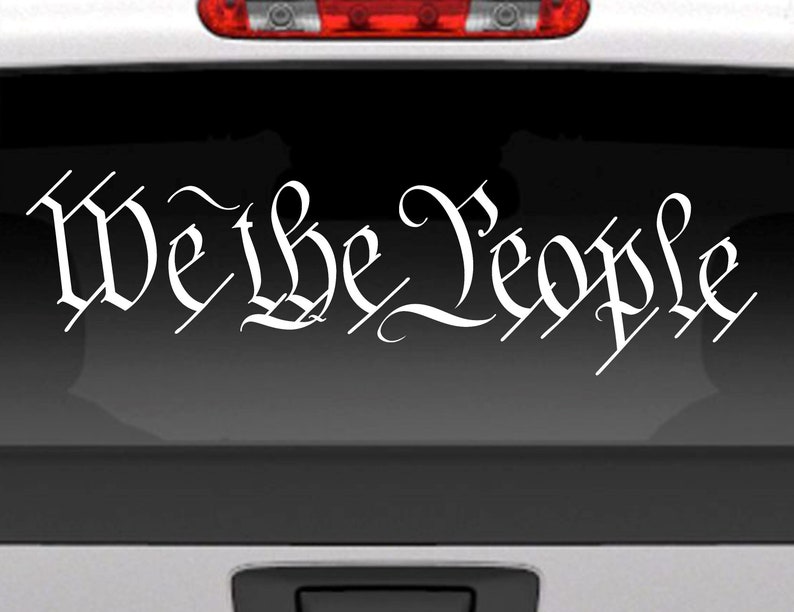 We the People Vinyl Decal Sticker / United States Constitution - Etsy
