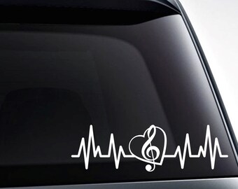 Treble Clef Anchor Music Note Anchor Vinyl Decal Sticker - Etsy