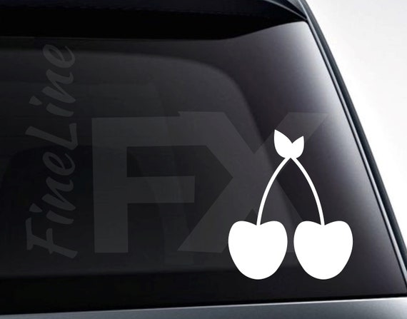 Cherry Decal Cherries Vinyl Decal Sticker / Decal for Cars | Etsy