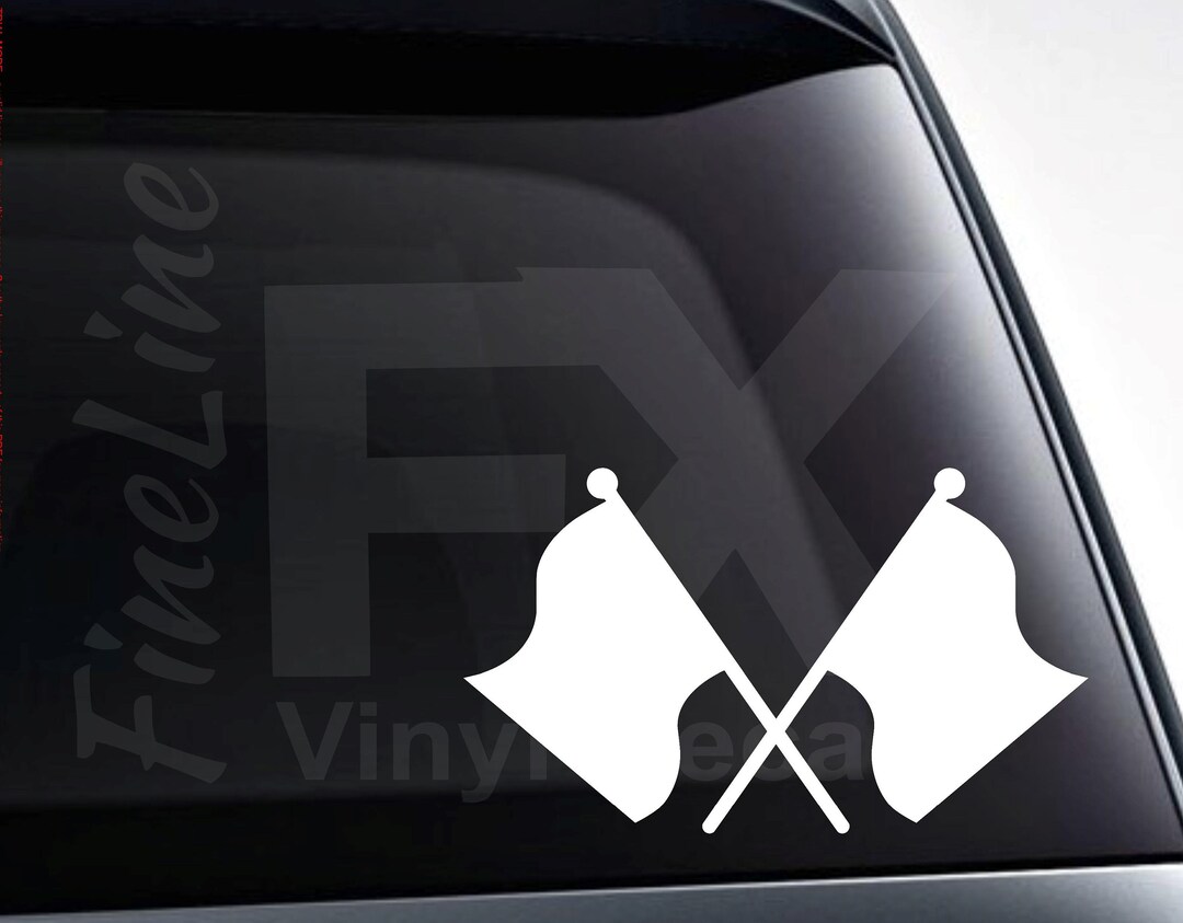 Color Guard Crossed Flags Vinyl Decal Sticker / Car, Laptop, Tumbler ...