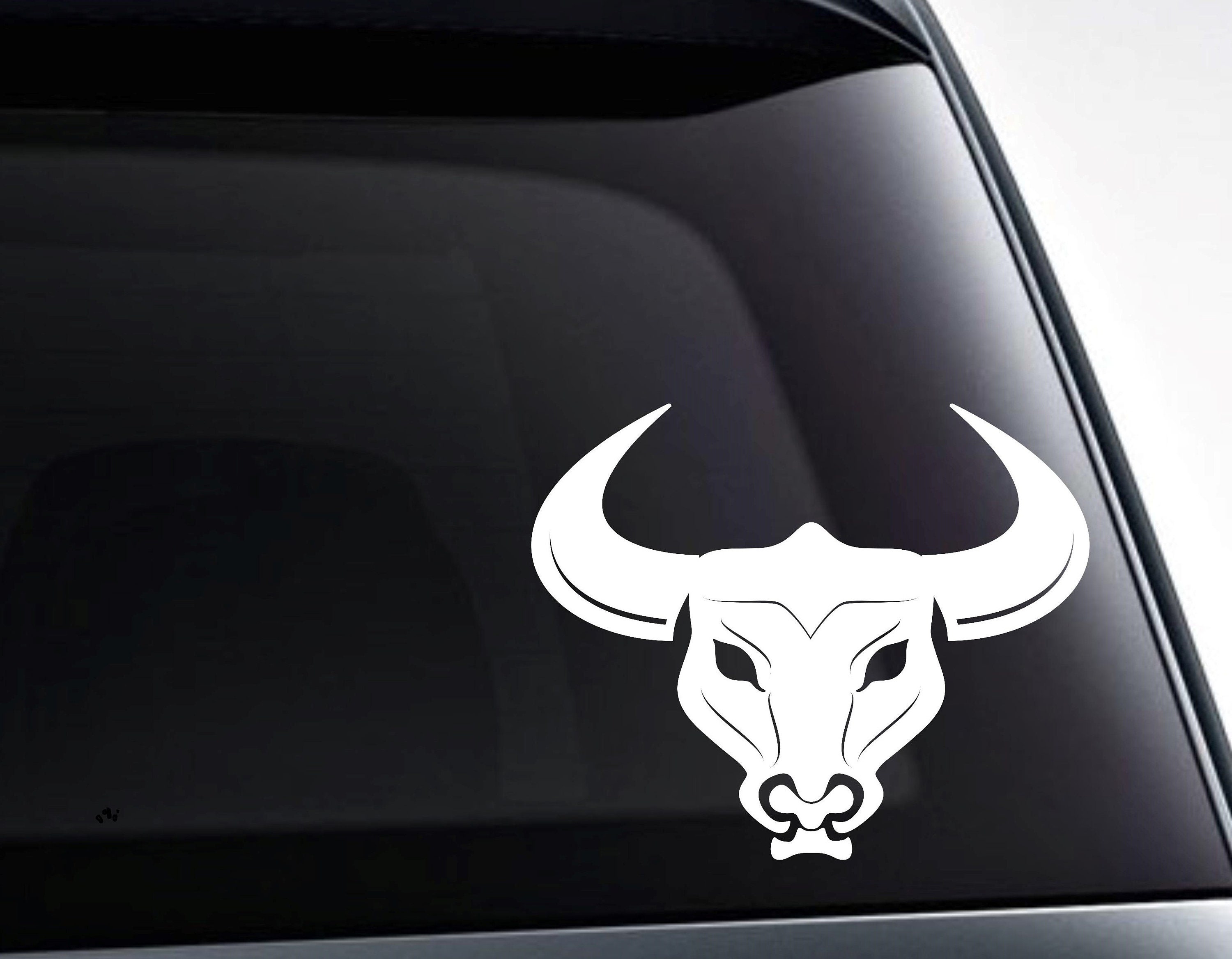Bull Skull Vinyl Decal Sticker | Etsy