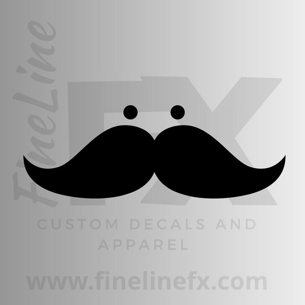 Mustache Decal - Etsy