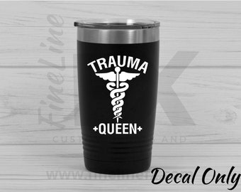 Funny Trauma Sticker - Etsy