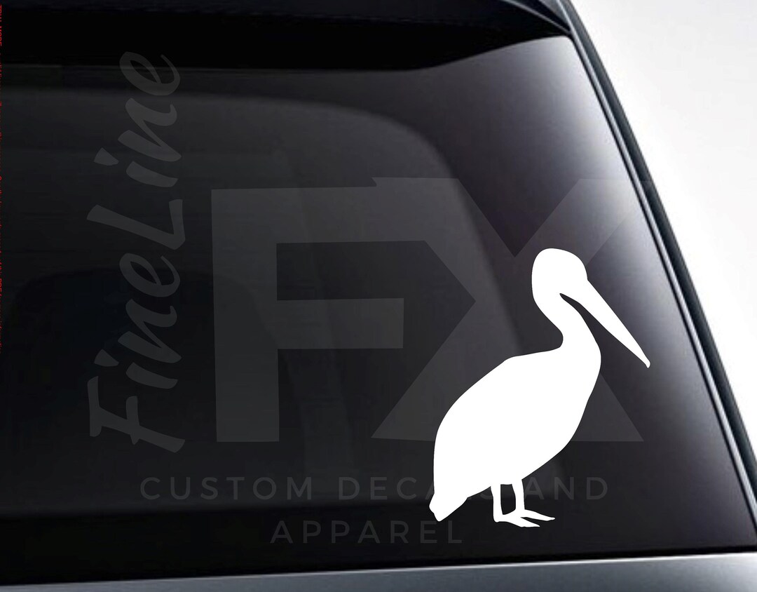 Pelican Vinyl Decal Sticker / Pelican Decal for Cars, Laptops, Tumblers ...