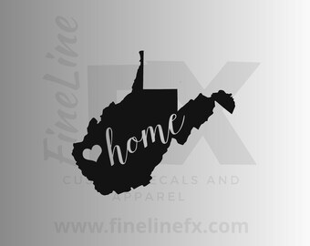 West Virginia WV State Outline Vinyl Decal Sticker - Etsy