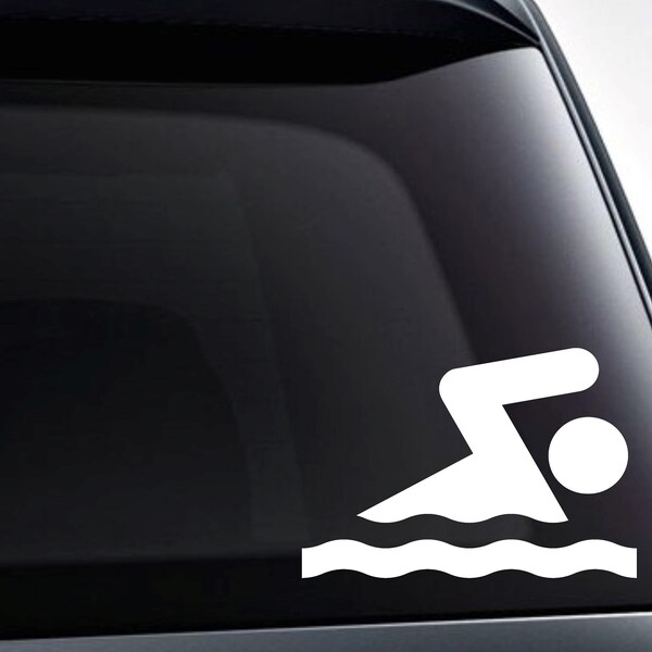 Swimmer Decal - Etsy