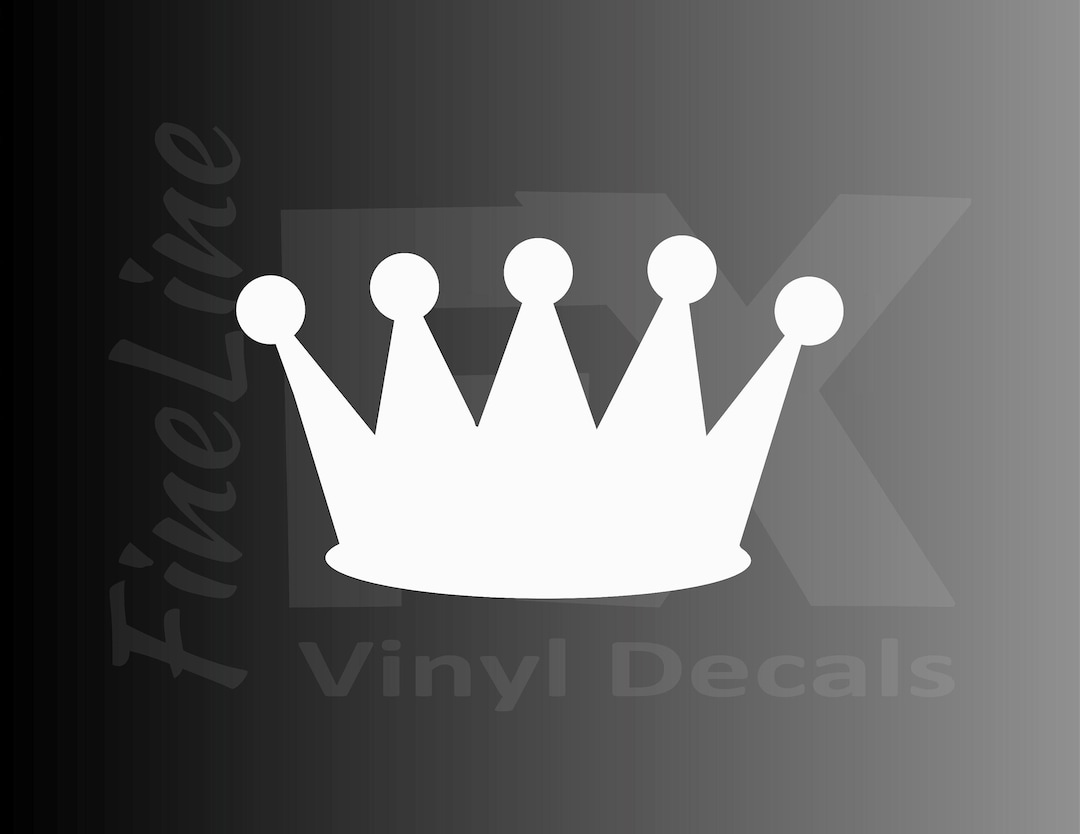 King Queen Princess Crown Vinyl Decal Sticker / Decal for Car Laptop ...