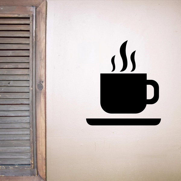 Coffee Cup Decal - Etsy