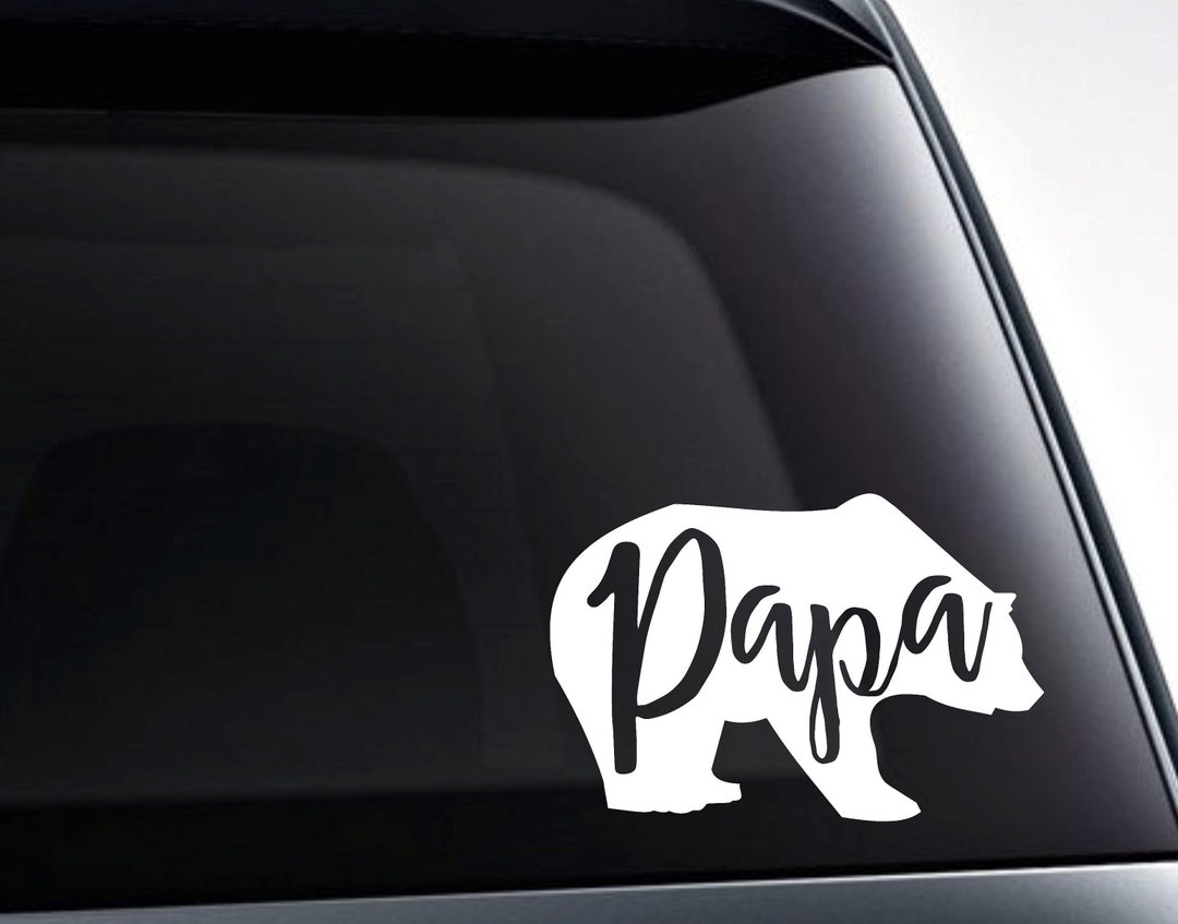 Papa Bear Vinyl Decal Sticker / Car Laptop Tumbler Decals - Etsy