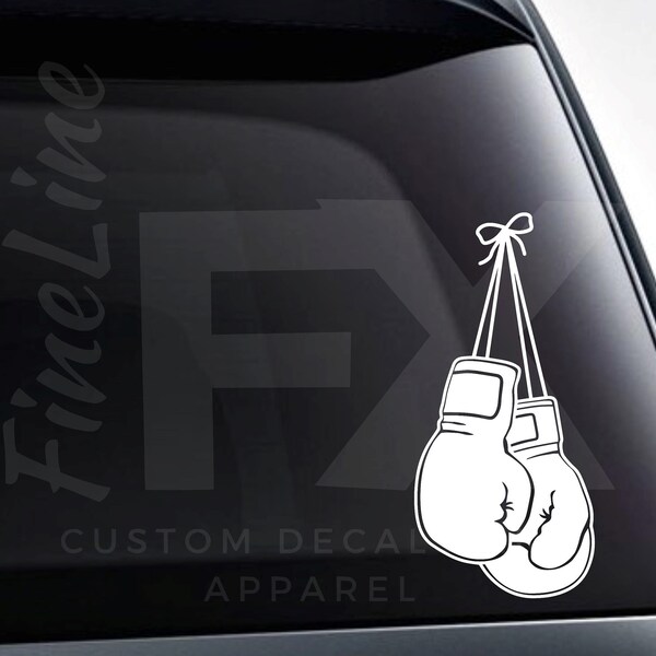 Boxing Gloves Decal - Etsy
