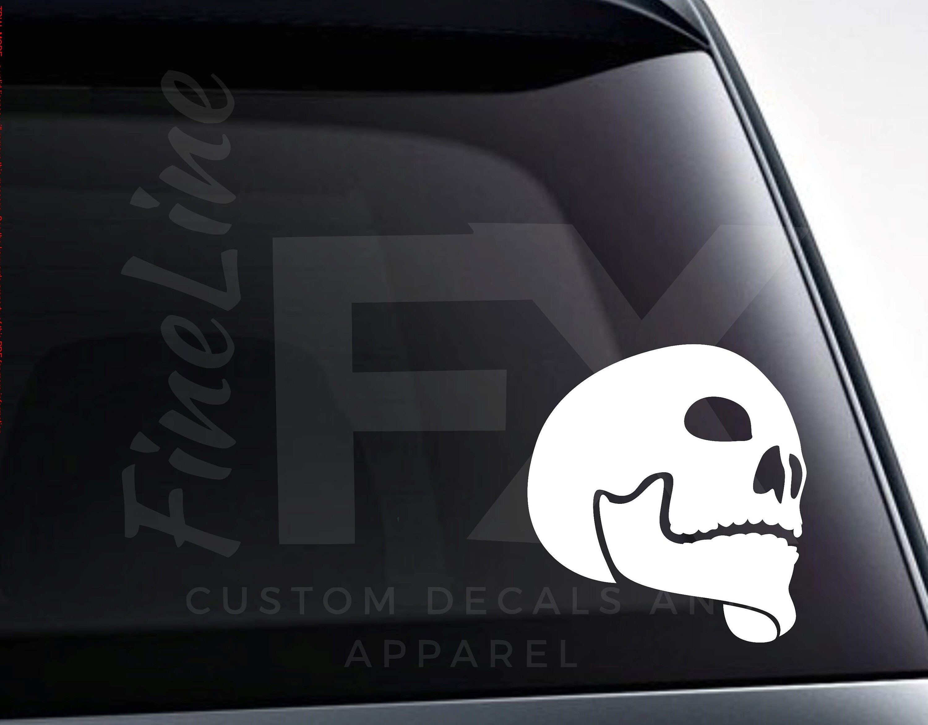 Skull Vinyl Decal Sticker / Decal For Cars Laptops Tumblers | Etsy