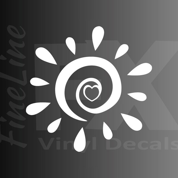 Sun Decal - Etsy