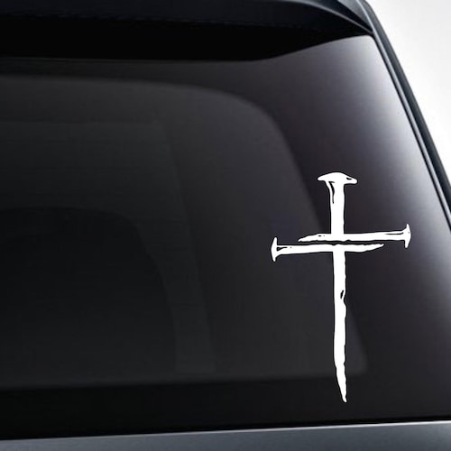 Faith Cross Christian Cross Vinyl Decal Sticker / Decal for - Etsy