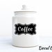 Decal for Coffee Maker, Coffee Machine Decal, Keurig Stickers, Bibbidi ...