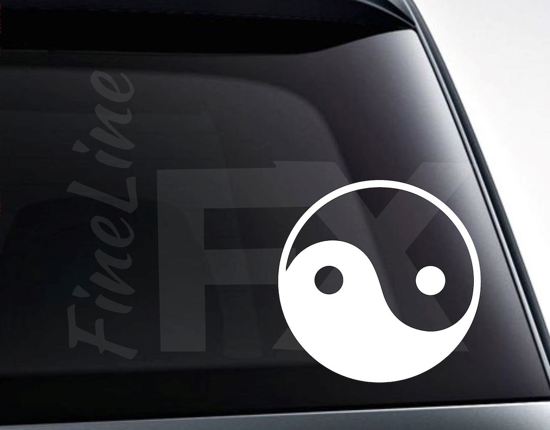 Yin Yang Symbol Vinyl Decal Sticker / Decal for Cars Laptops - Etsy