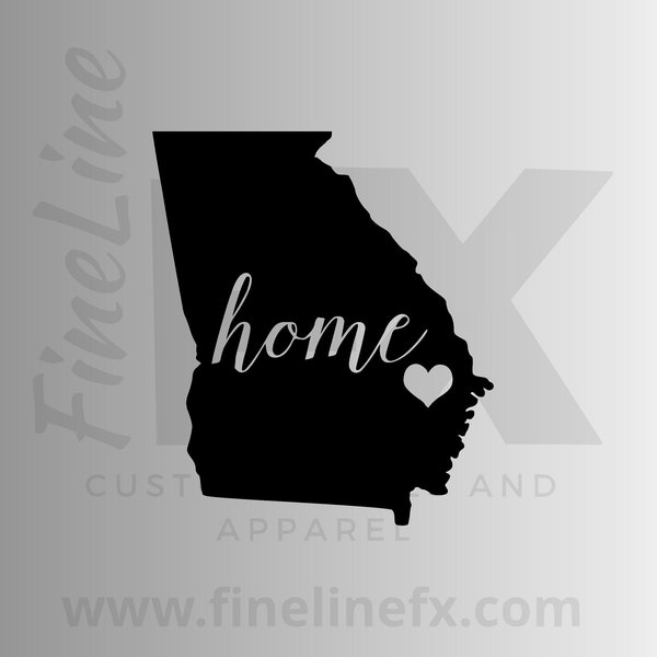 Georgia Vinyl Decal - Etsy