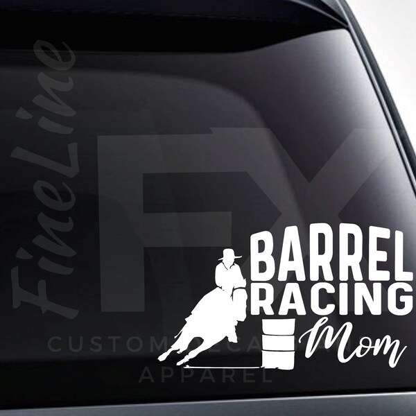 Barrel Racing Car Decals - Etsy