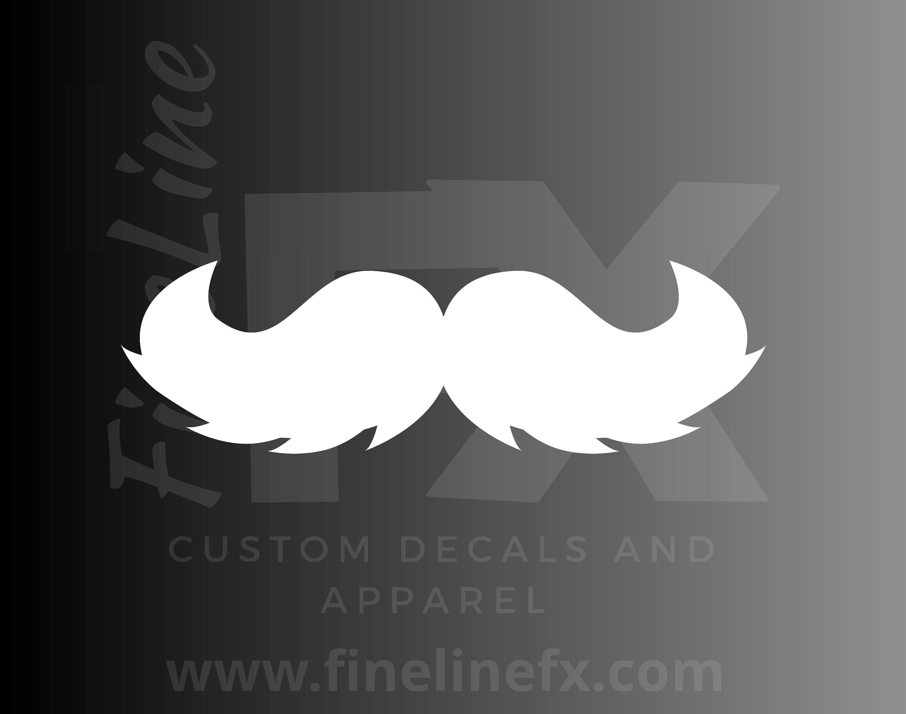 Mustache Vinyl Decal Sticker | Etsy