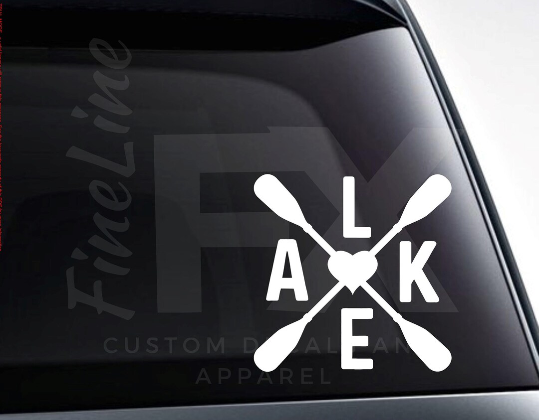 Lake Kayak Paddles Vinyl Decal Sticker / Car Decal Tumbler - Etsy