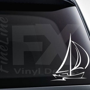 Sailboat Sailing Vinyl Decal Sticker / Decal for Cars - Etsy