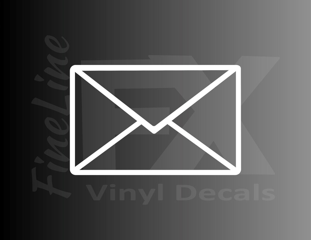 Envelope Mail Icon Vinyl Decal Sticker / Mail Bin Label Mail - Etsy