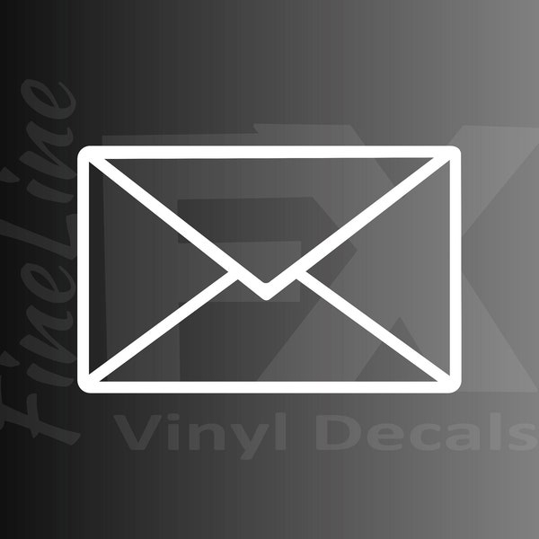 Mail Envelope Decal - Etsy