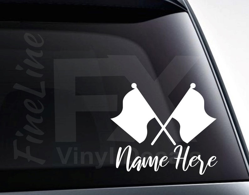 Color Guard Flags Custom Personalized Name Vinyl Decal Sticker - Etsy