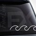 Ocean Waves Vinyl Decal Sticker / Decal for Cars, Laptops, Tumblers and ...
