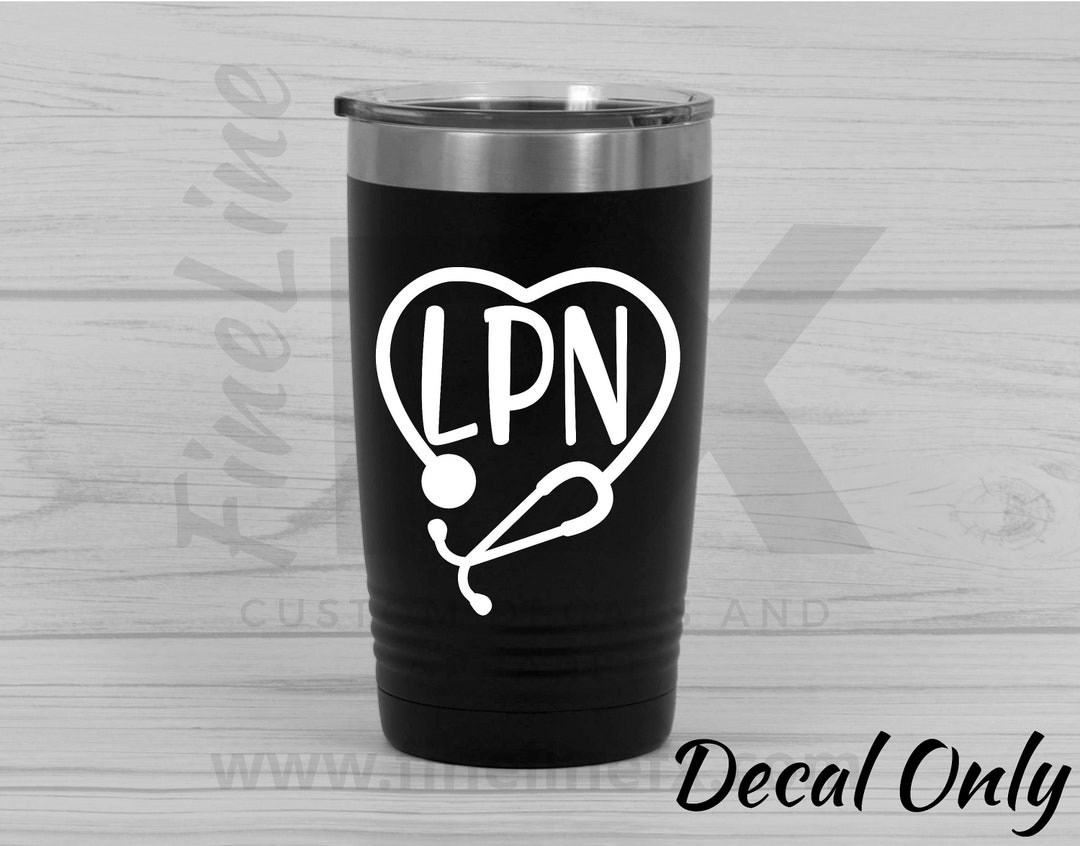 LPN Stethoscope Vinyl Decal Sticker / Licensed Practical Nurse - Etsy