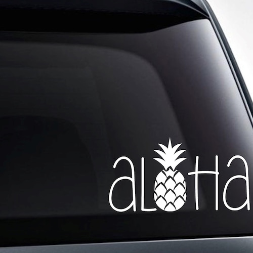 Aloha Sticker Colorful Geometric Hawaiian Aloha Car Decal - Etsy