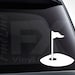 Golf Hole, Golf Green With Flag Vinyl Decal Sticker / Decal for Cars ...