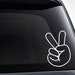 Peace Hand Sign Vinyl Decal Sticker - Etsy