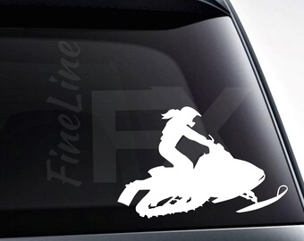 Snowmobile Vinyl Decal Snowmobile Sticker Trailer Sticker - Etsy