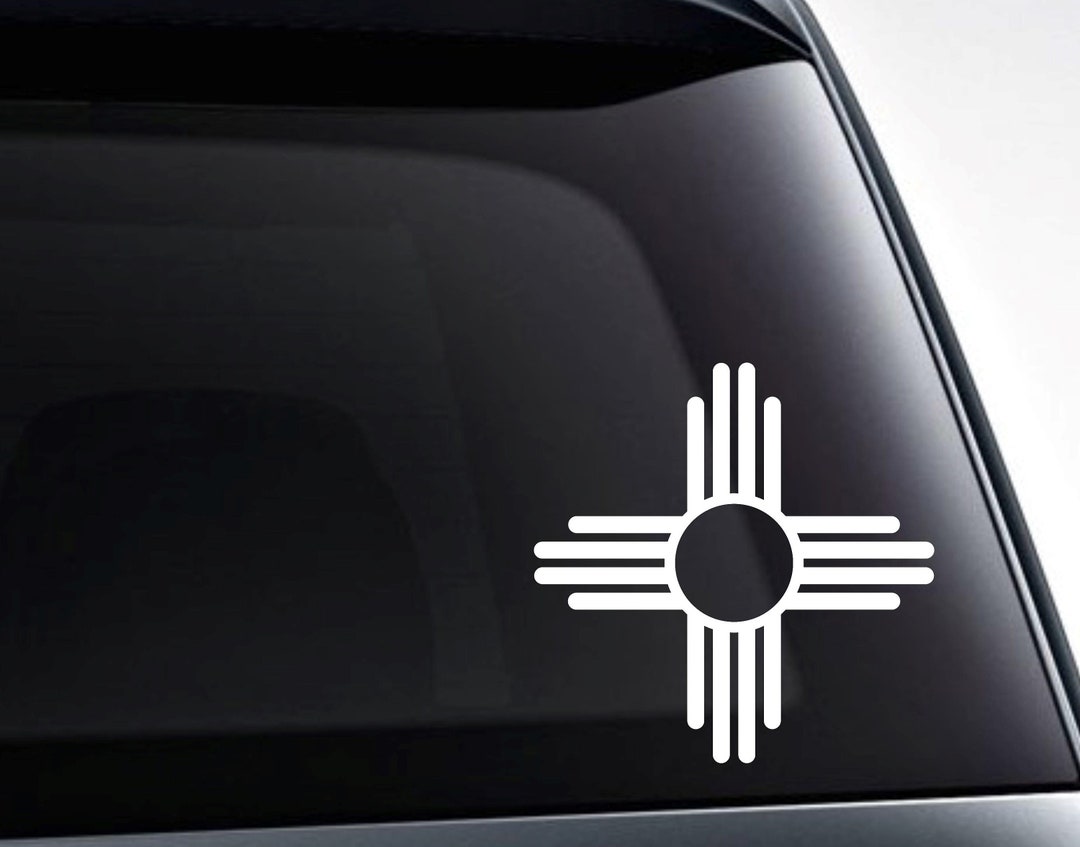 New Mexico Zia State Flag Symbol Vinyl Decal Sticker / Car, Laptop ...