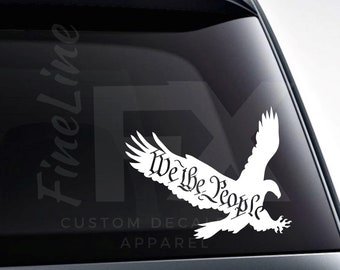 We the People Vinyl Decal Sticker / United States Constitution - Etsy