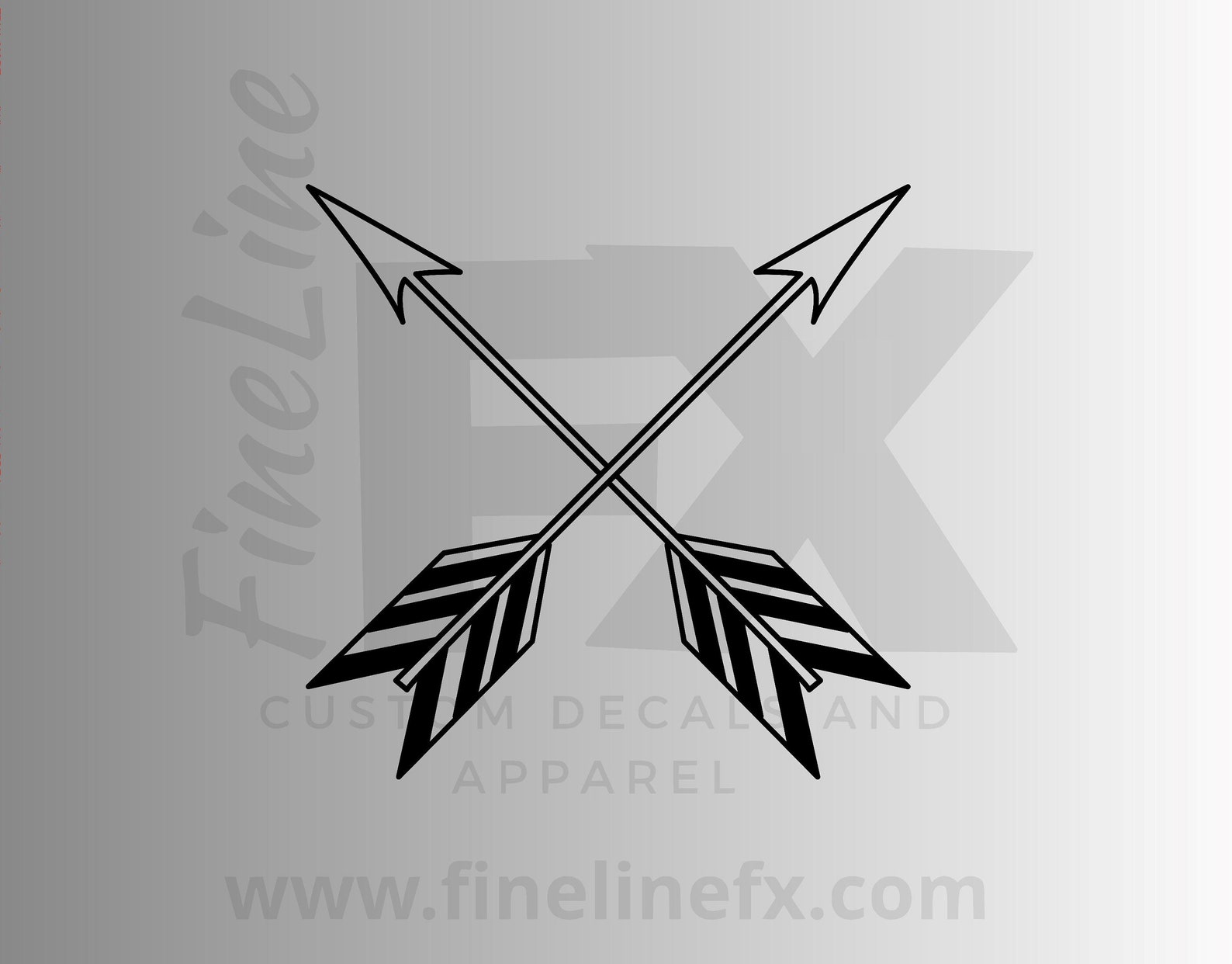 Crossed Arrows Vinyl Decal Sticker / Decal for Cars Laptops - Etsy