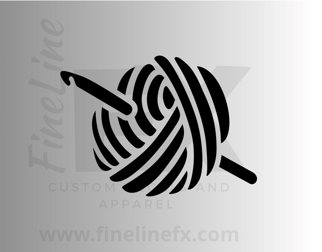 Knitting Yarn Ball Vinyl Decal Sticker / Decals for Cars, Laptops ...