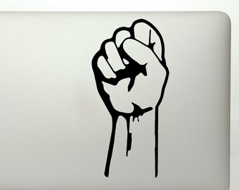Raised Fist Decal - Etsy