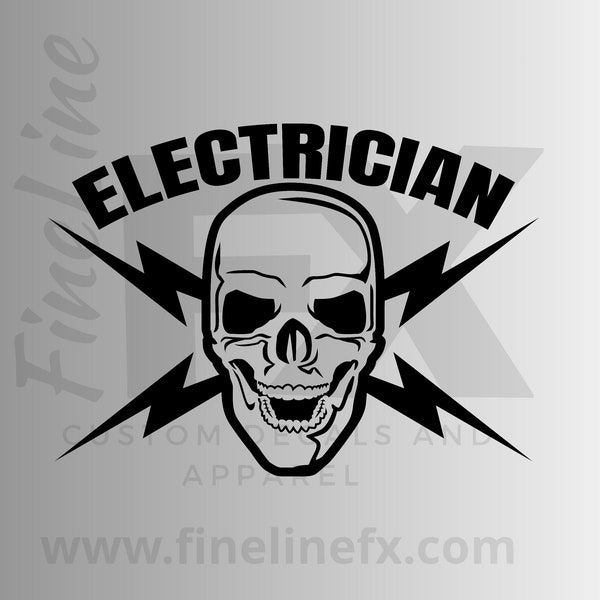 Electrician Skull - Etsy