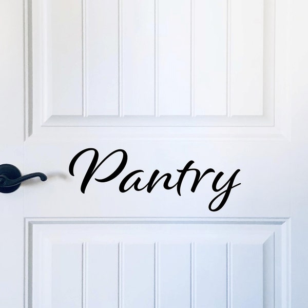 Pantry Door Decal Etsy