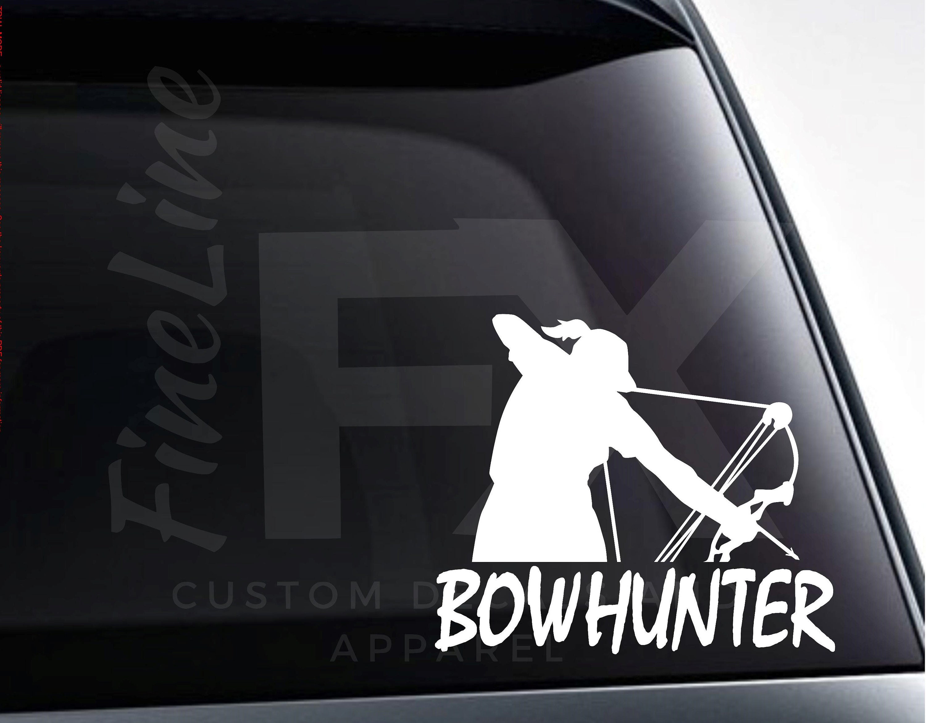 Girl Bowhunter Decal