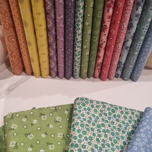 Pretty Prairie Prints Fat Quarters Fabric Bundle of 16 Sweet Little ...