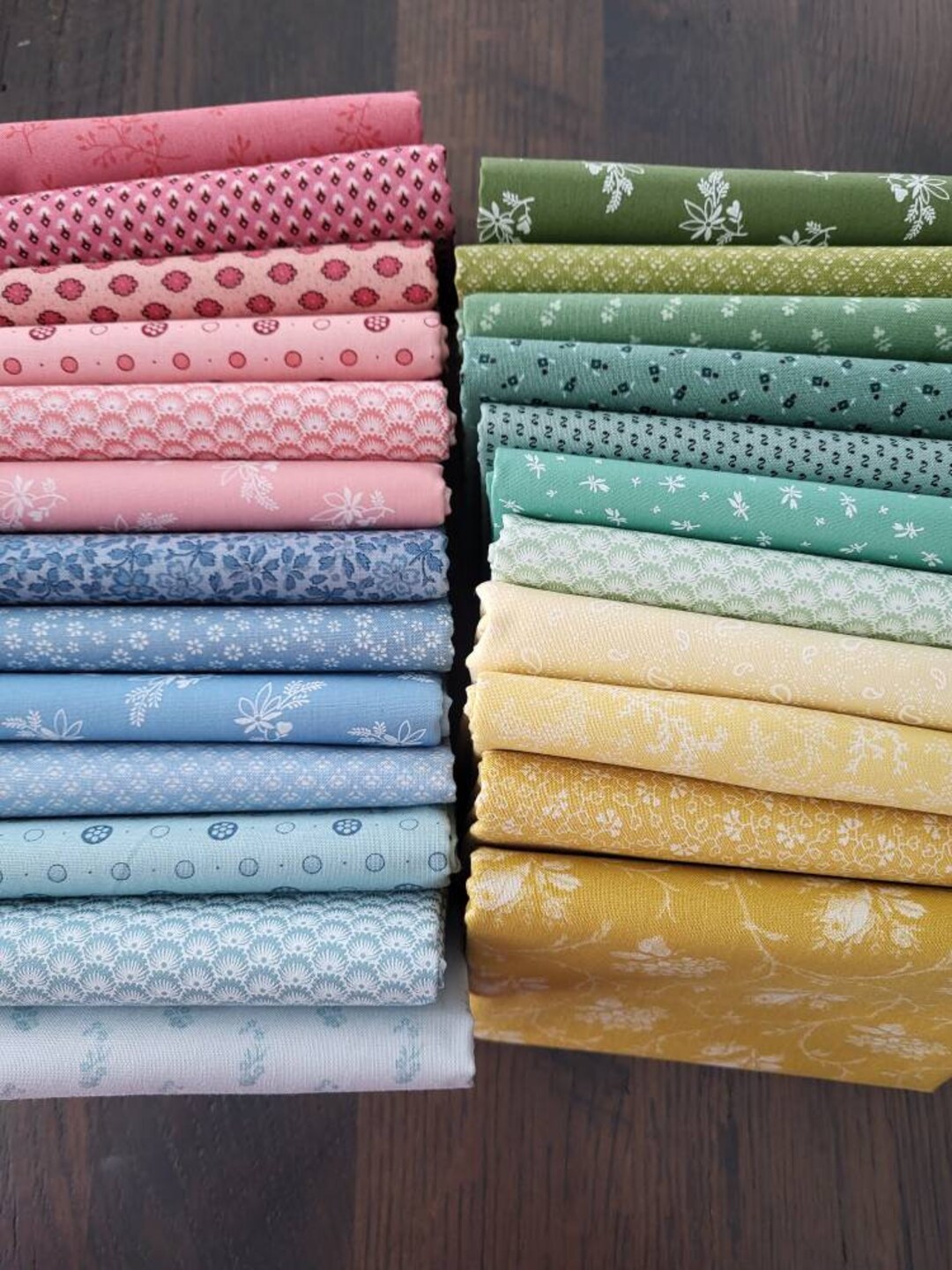 Pastel Civil War Prairie Prints Fat Quarters Bundle of 24 - Etsy