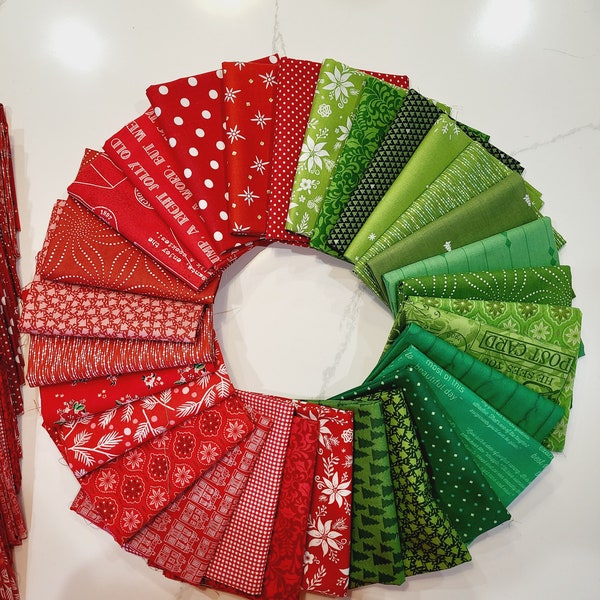 Red Green Fabric - Etsy