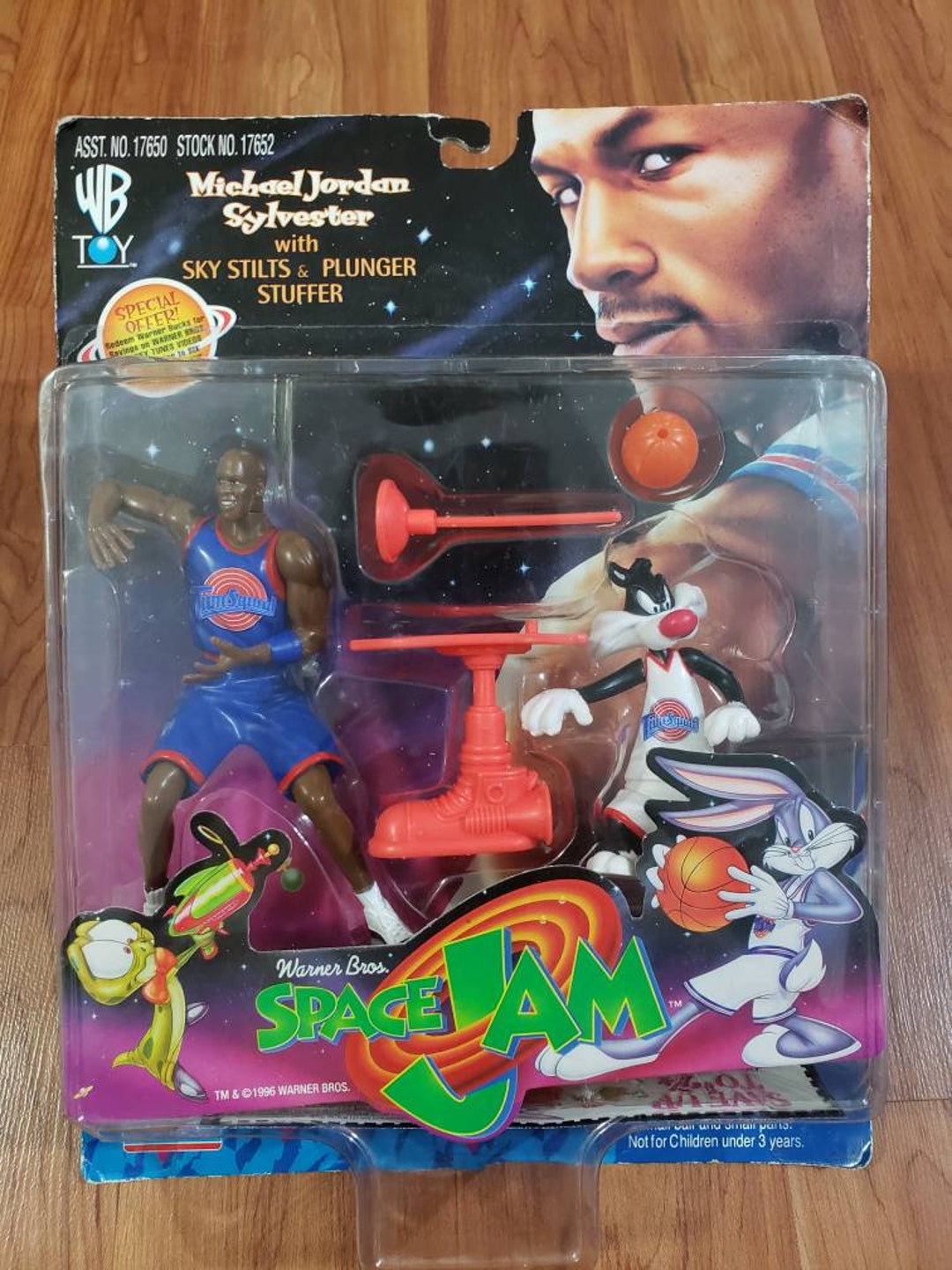 Vintage 1996 Space Jam Warner Bros Michael Jordan Sylvester ACME Tune ...