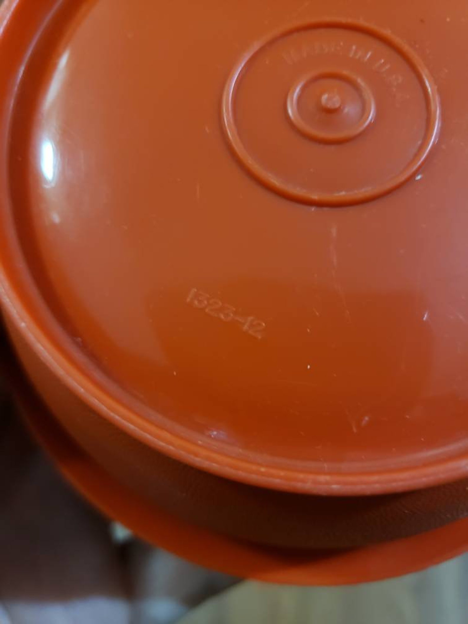 Vintage 1980's Tupperware orange small bowl 1323 12 | Etsy