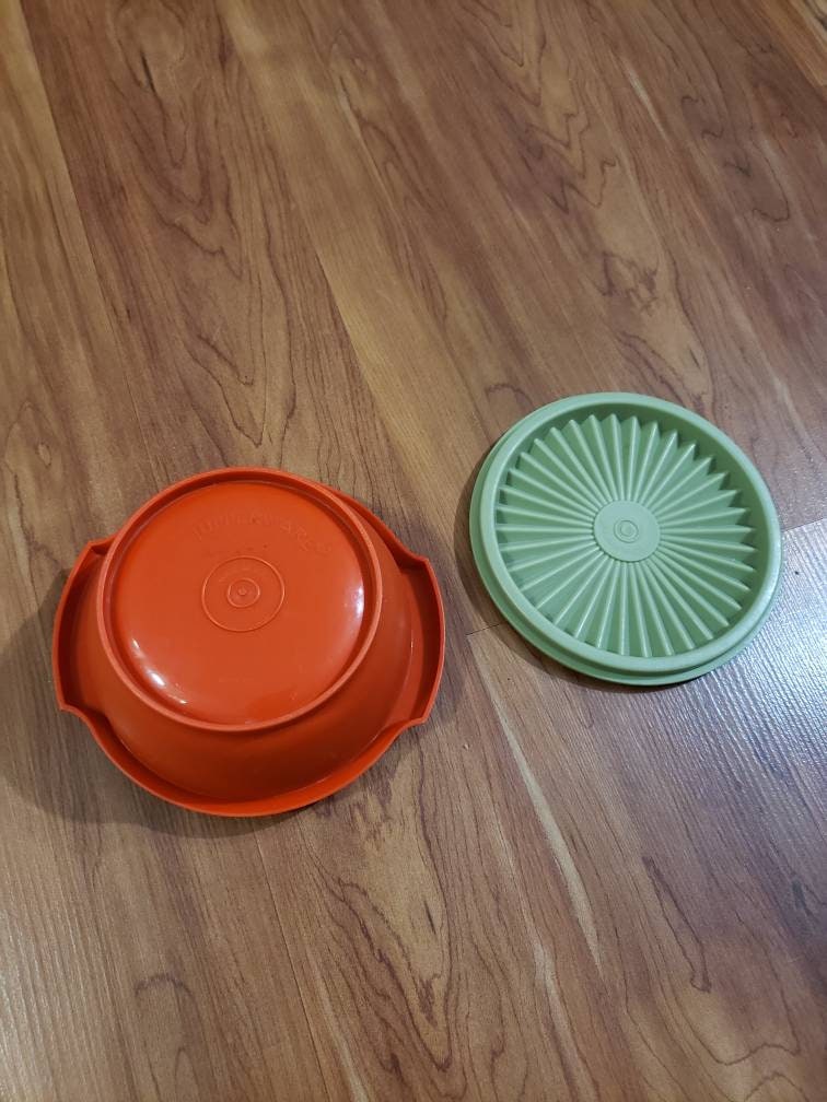 Vintage 1980's Tupperware orange small bowl 1323 12 | Etsy