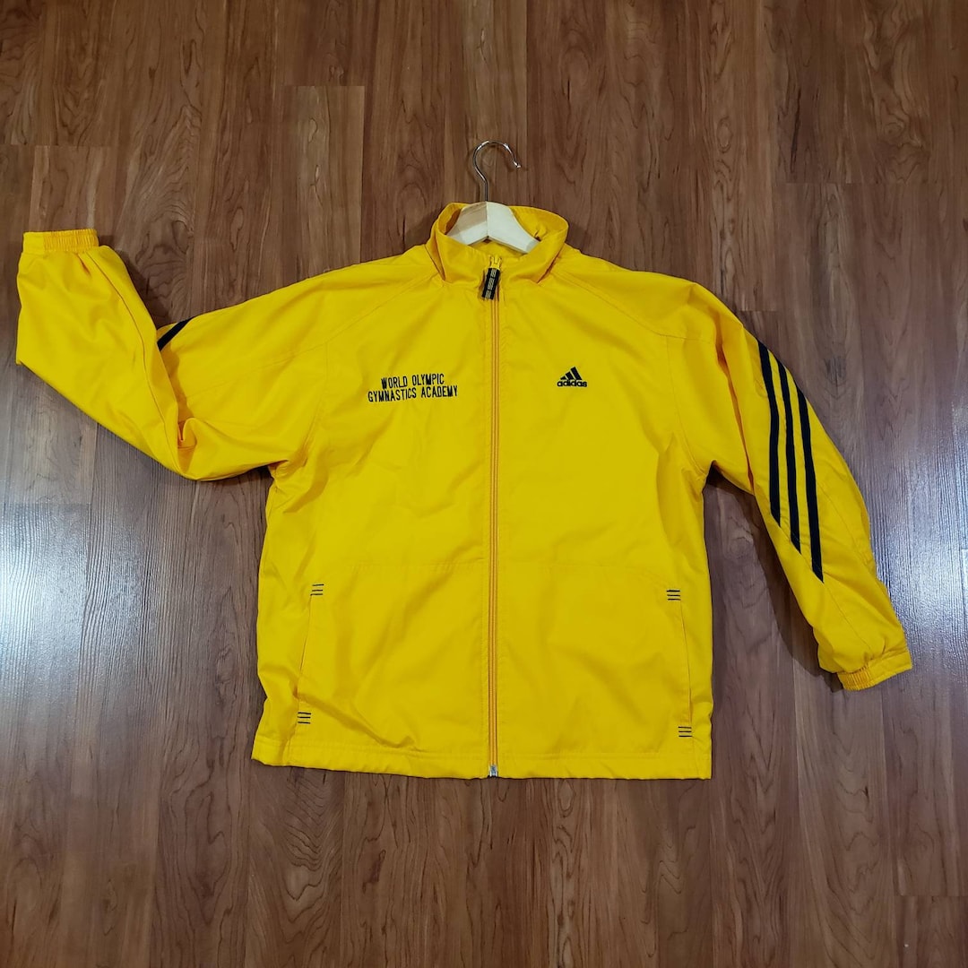 Vintage 1990s Yellow Adidas Kill Bill Style Zip up Jacket Size - Etsy